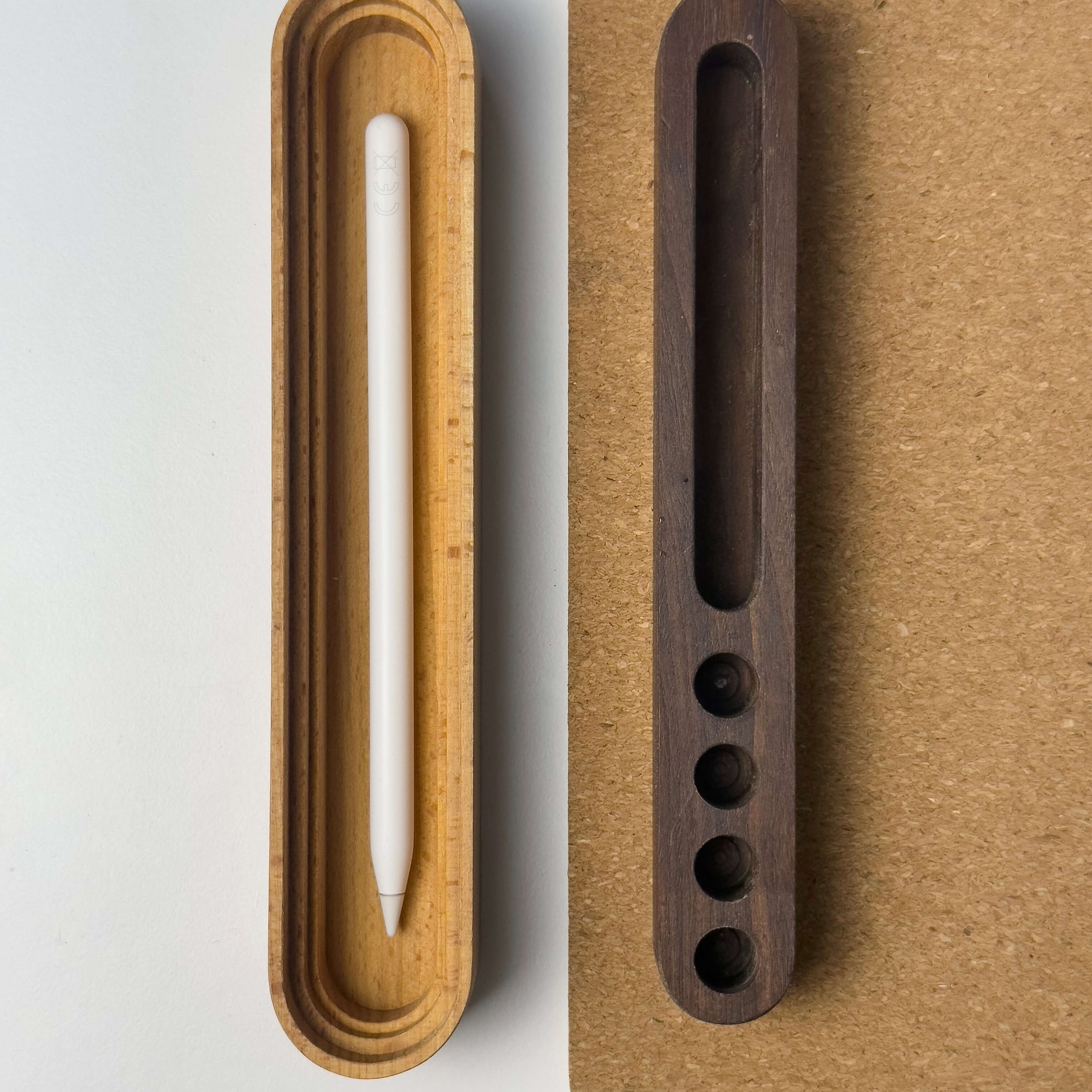 The Task Block | Dual-Layer Wooden Desk Organiser | Black Walnut ...
