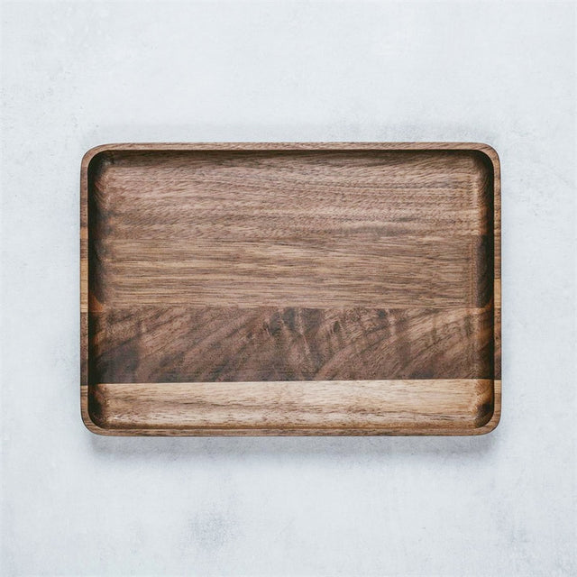 Tidy Tray | Acacia Wood Catchall Organiser Tray for EDC, Desk, Bedside ...