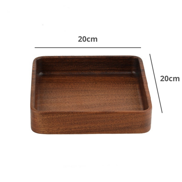 Black Walnut Organising Trays | Stackable Wooden Desk & Kitchen Trays ...
