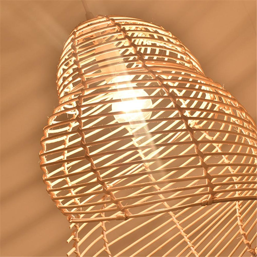 Spiral Shell Wicker Ceiling Light – Wondrwood